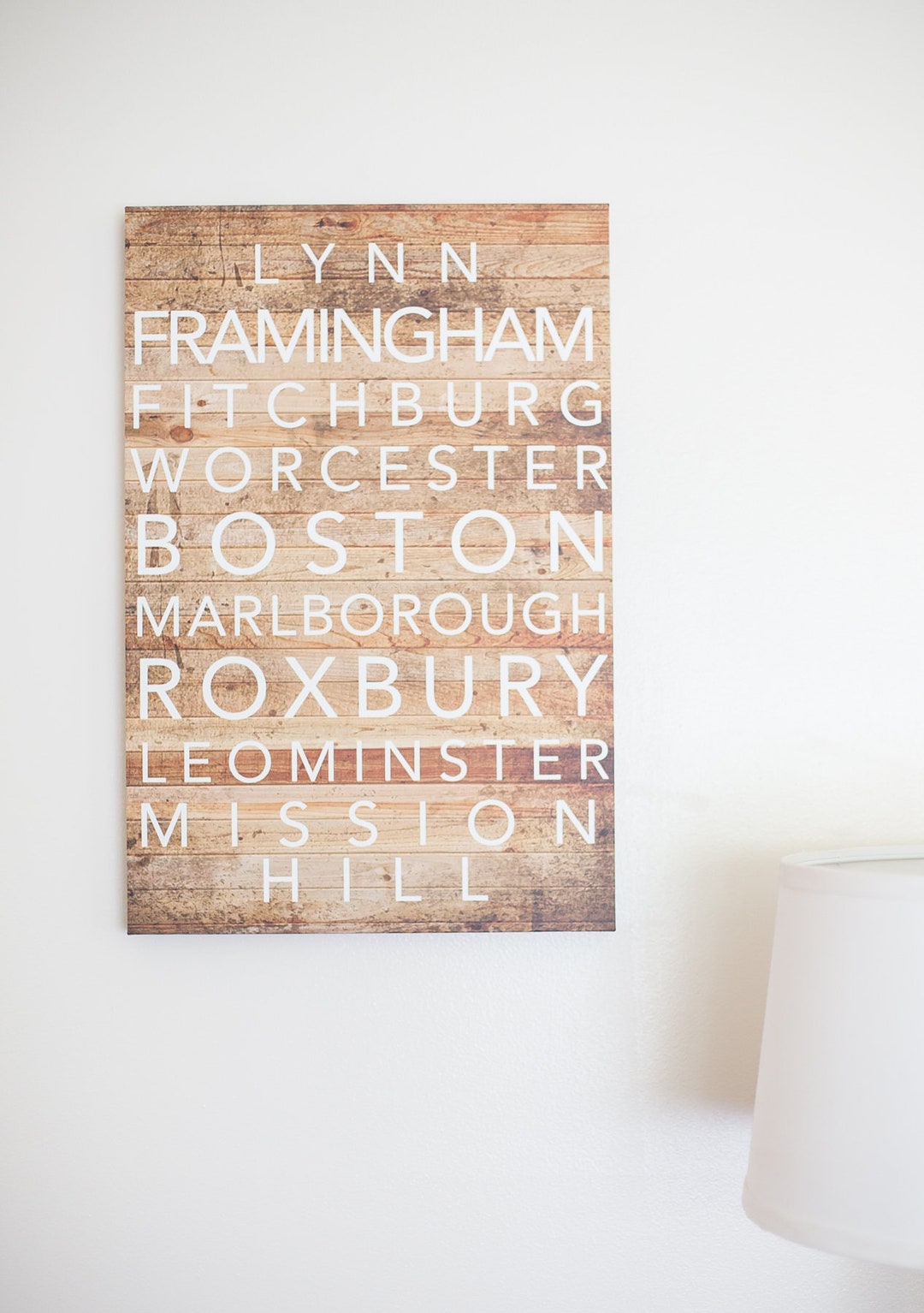 Custom Text Canvas Art -- Beautiful Wall Poster, Hometown, Music Lyrics ...