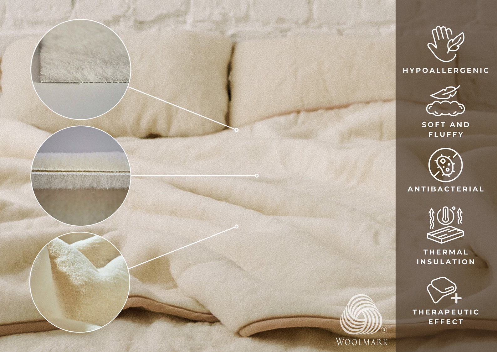 All Season Organic Wool Duvet Insert, Organic Satin Duvet, Merino Wool ...