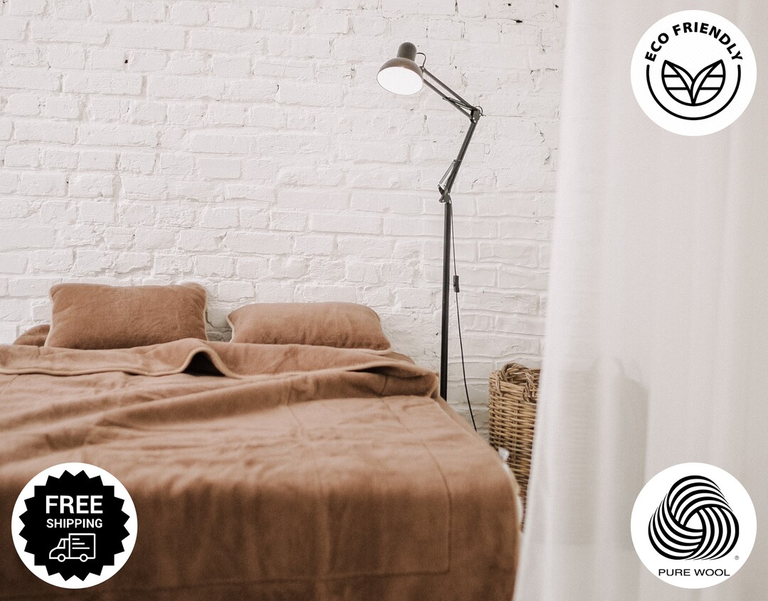 Premium Camel Wool Mattress Cover, Organiс Mattress Pad, Wool Mattress ...