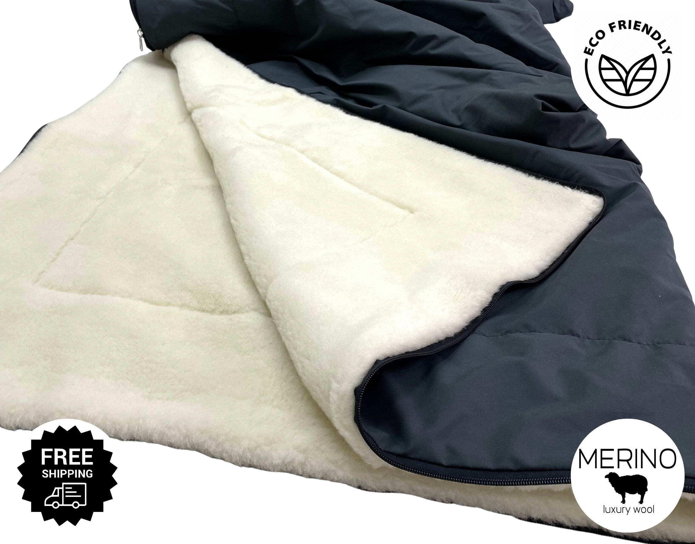 Merino Wool Extra Warm Sleeping Bag / Sleeping Bag for Camping / Travel ...