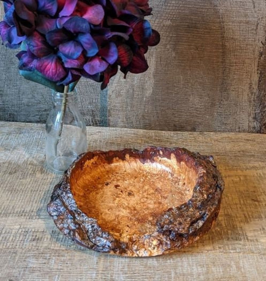 Small, Decorative, Rustic, Sweet Chestnut Wooden Bowl, a Great ...