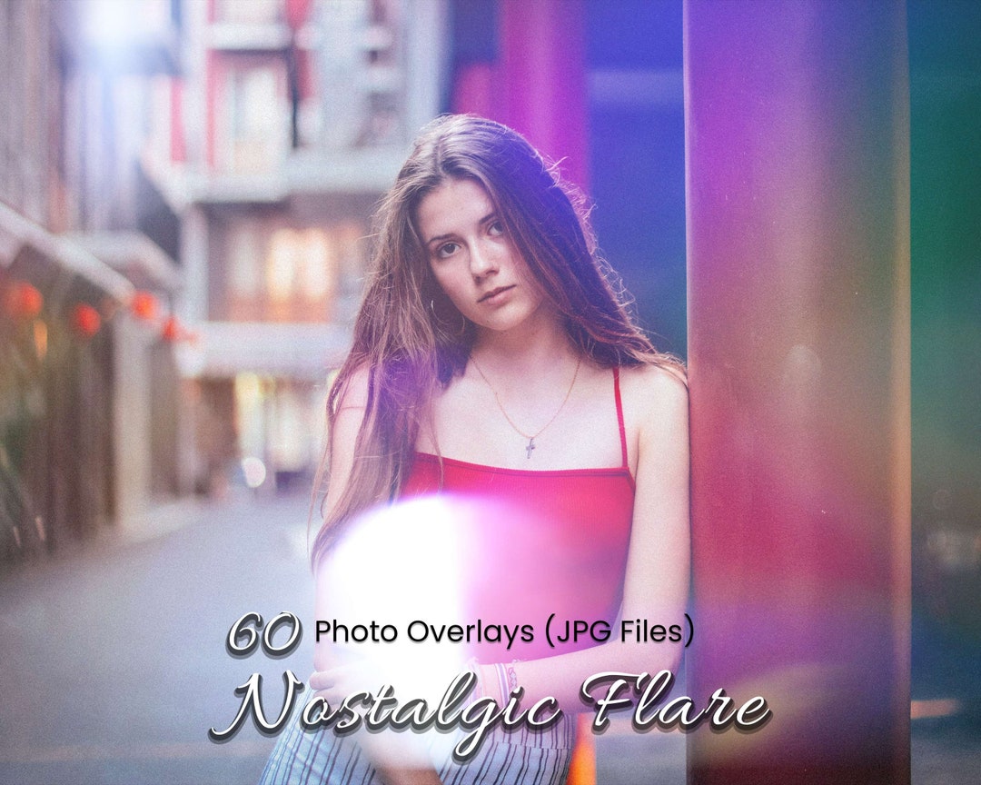 60 Nostalgic Flare Overlays, Sun Flare, Glow Dust, Natural Lens, and ...