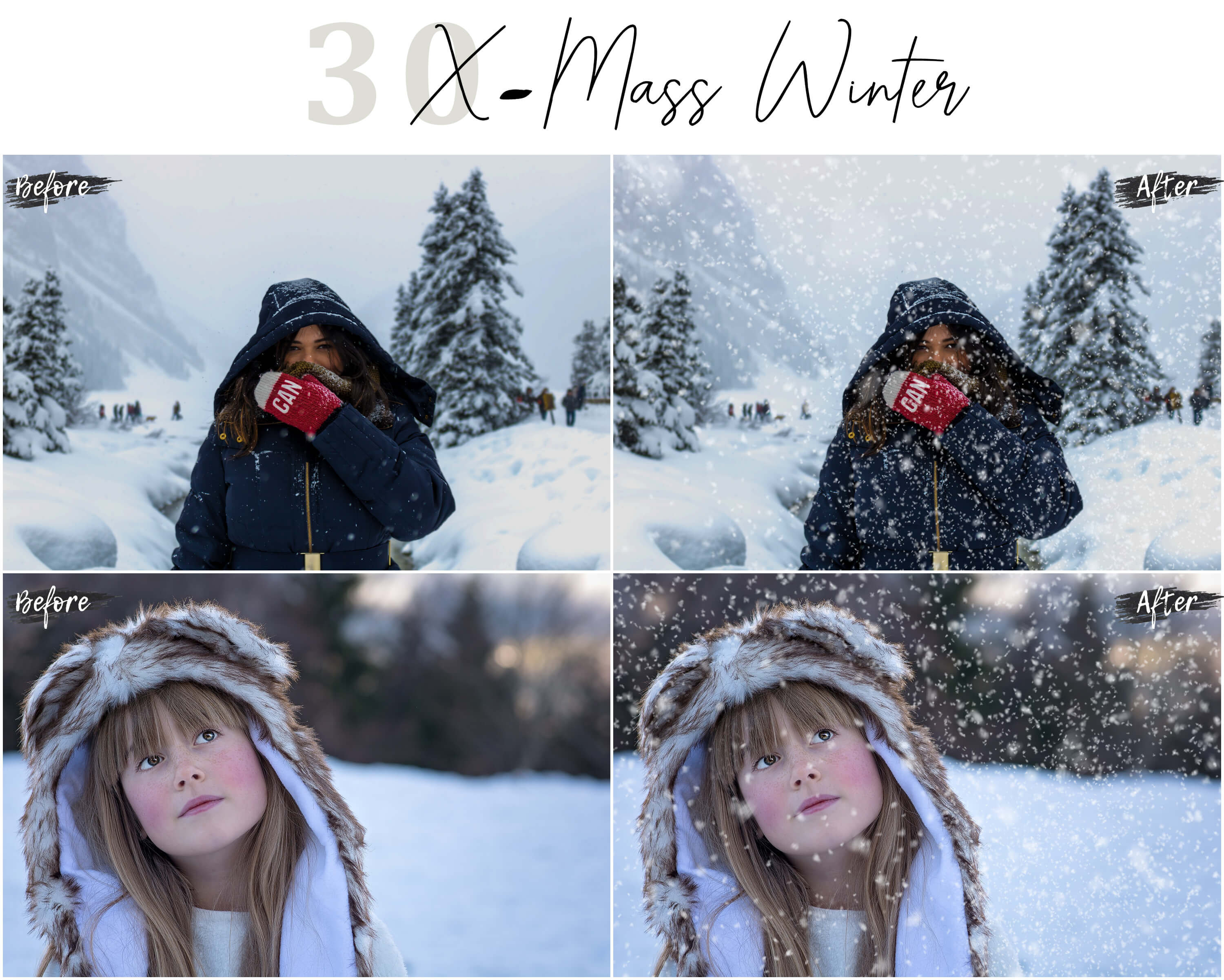 31 X-mass Winter Overlays Snow Winter Falling Snow | Etsy