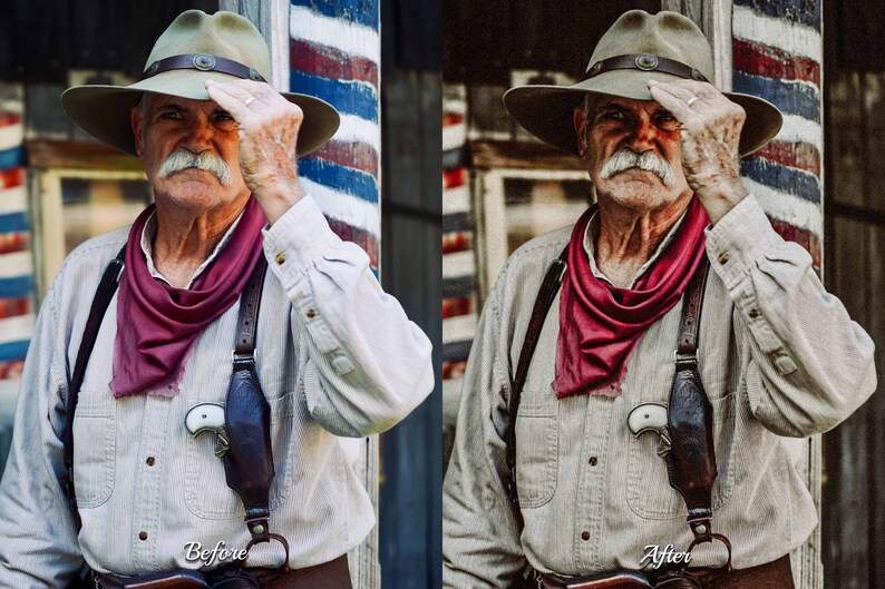 16 Cowboy Lightroom Presets: Vintage Western Photography Filters - Etsy