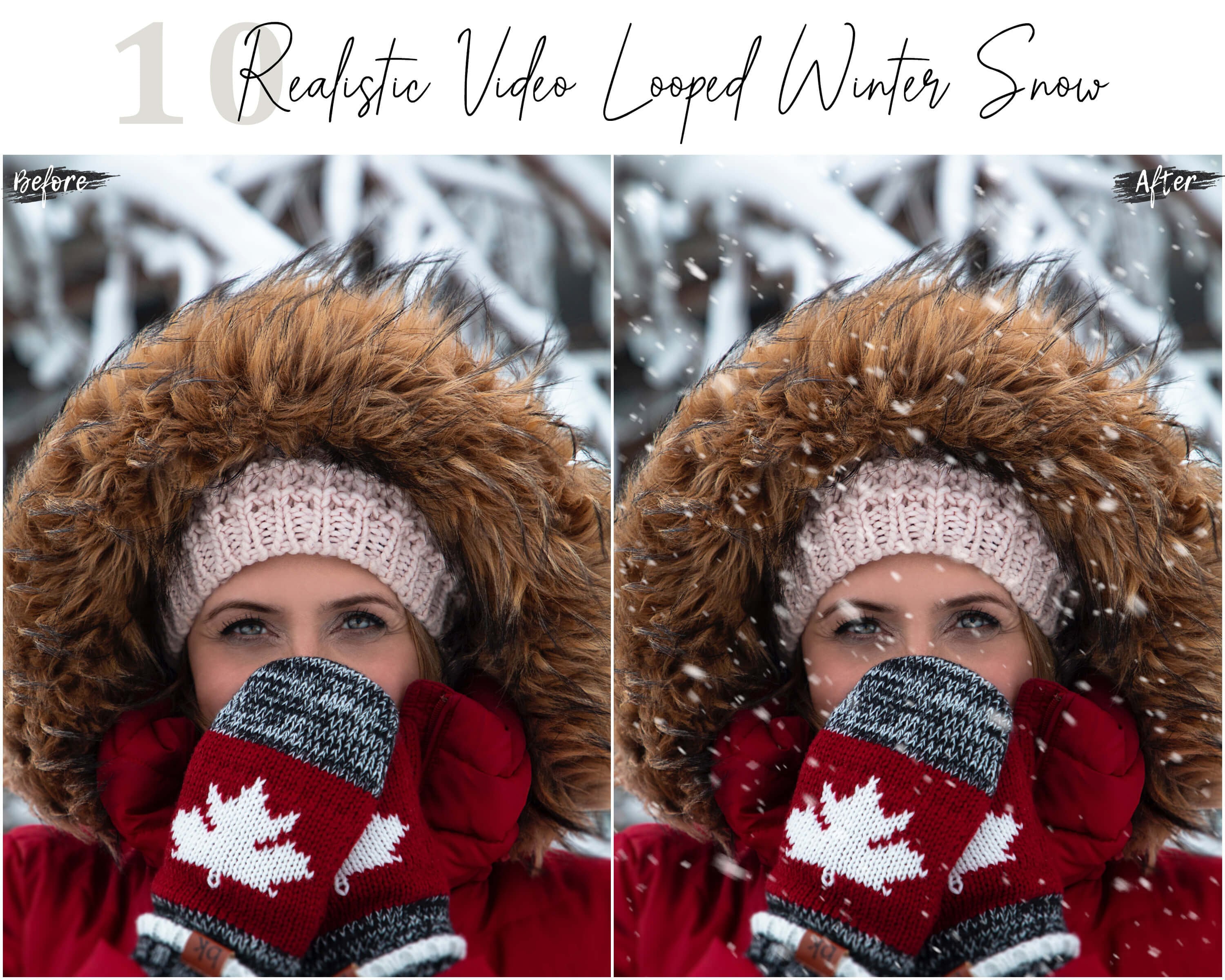 10 Neo Realistic Winter Snow Overlays Winter Overlays - Etsy