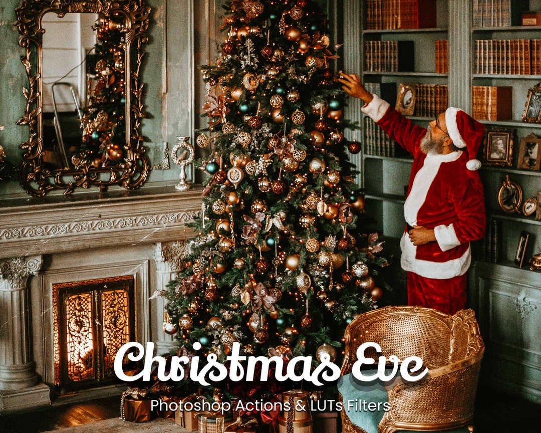 35 Christmas Eve Photoshop Actions & Video Luts, Elevate Your Holiday ...