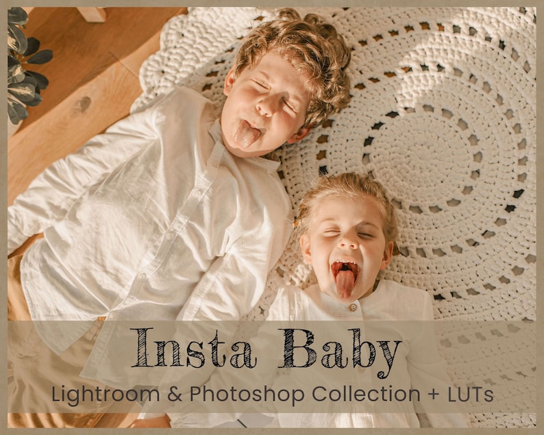 Insta Baby Photoshop Actions Lightroom Presets Mobile Filters - Etsy