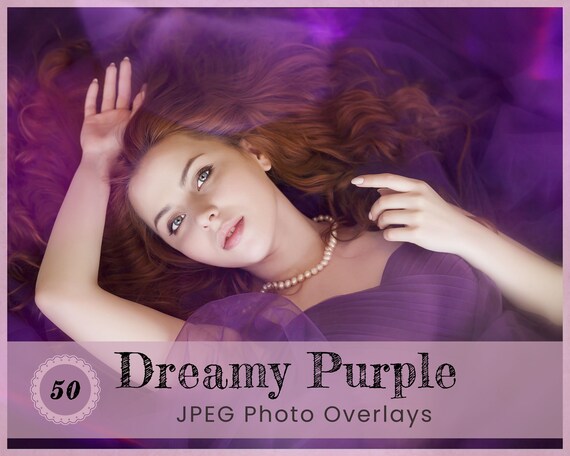 Purple Digital Overlay Photo Backdrop Digital Photography - Etsy