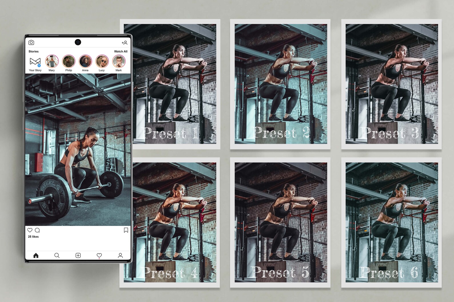 Fitness Lightroom Mobile Presets Photoshop Instagram Filters Blogger ...