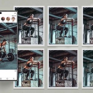 Fitness Lightroom Mobile Presets Photoshop Instagram Filters Blogger ...