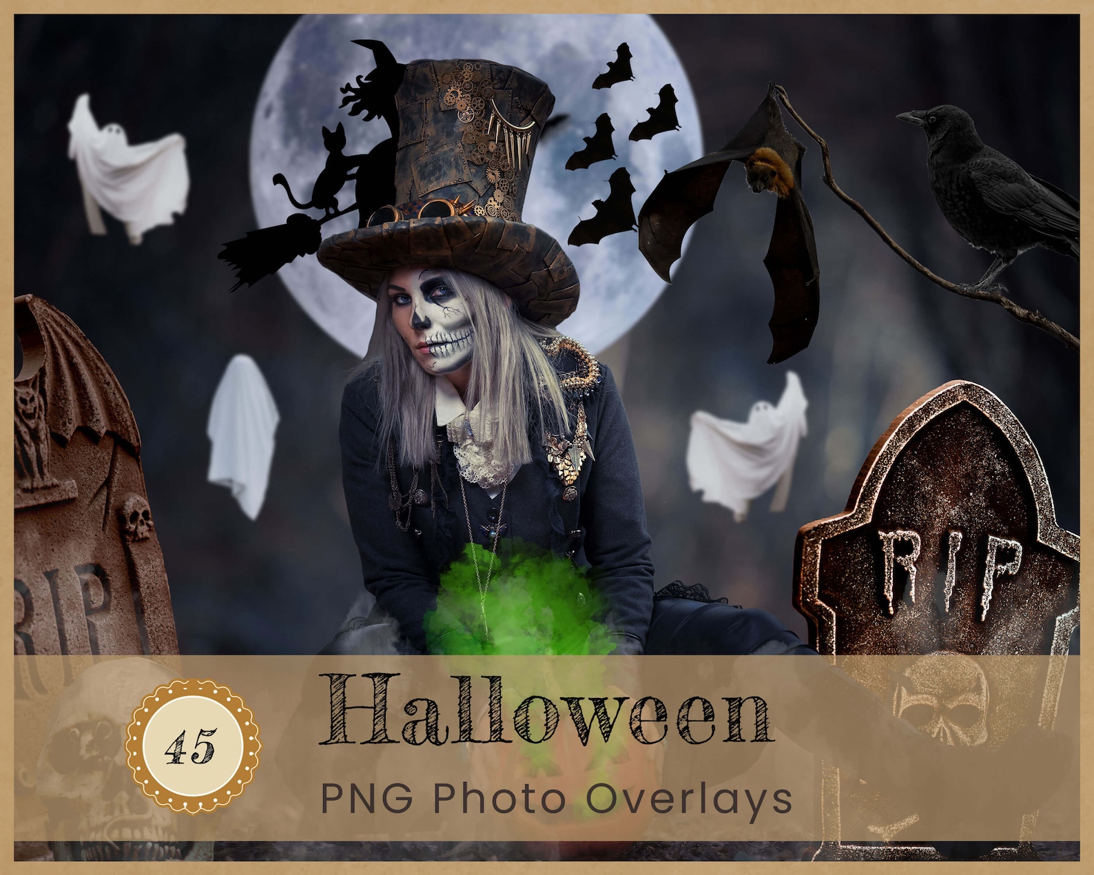 45 Halloween Photoshop Overlays Creepy Color Fog Mist Smoke - Etsy