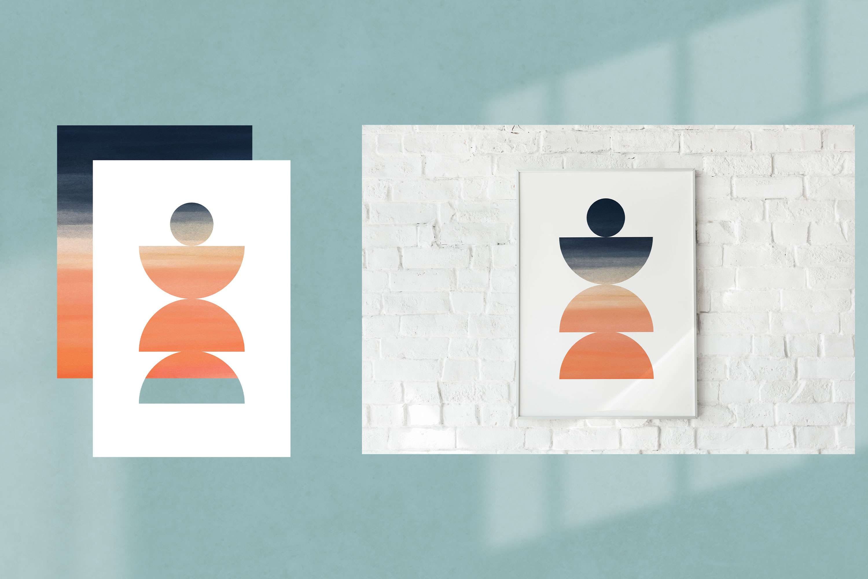 45 Modern Design Photoshop Frame Masks Digital Overlay for - Etsy