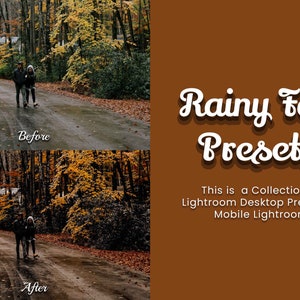 30 Rainy Fall Lightroom Presets Desktop & Mobile | Moody and Deep ...