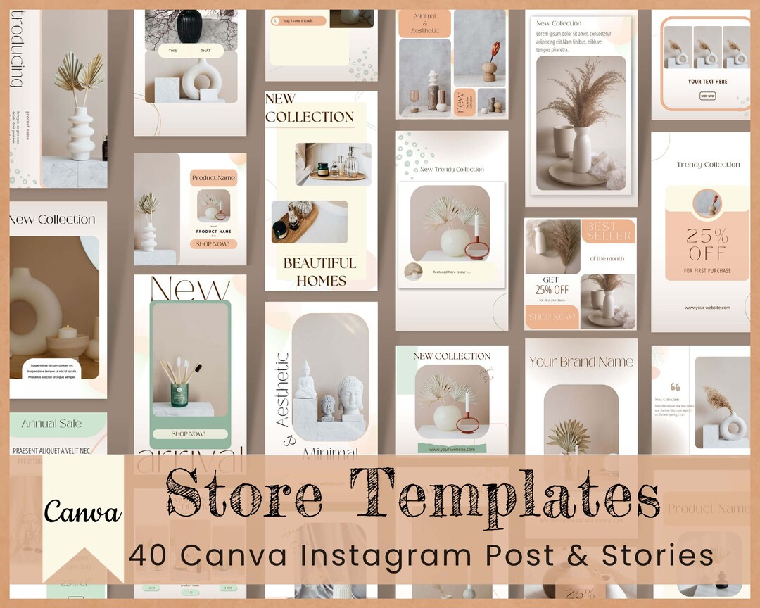 Canva Story Post Template for Instagram Store Pages, Online Shopping ...