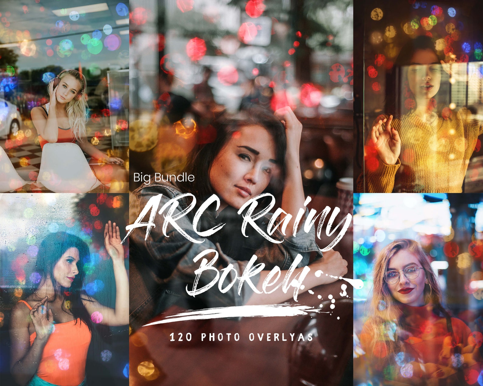 120 ARC Rainy Bokeh Effect Photo Overlays Different Overlay | Etsy