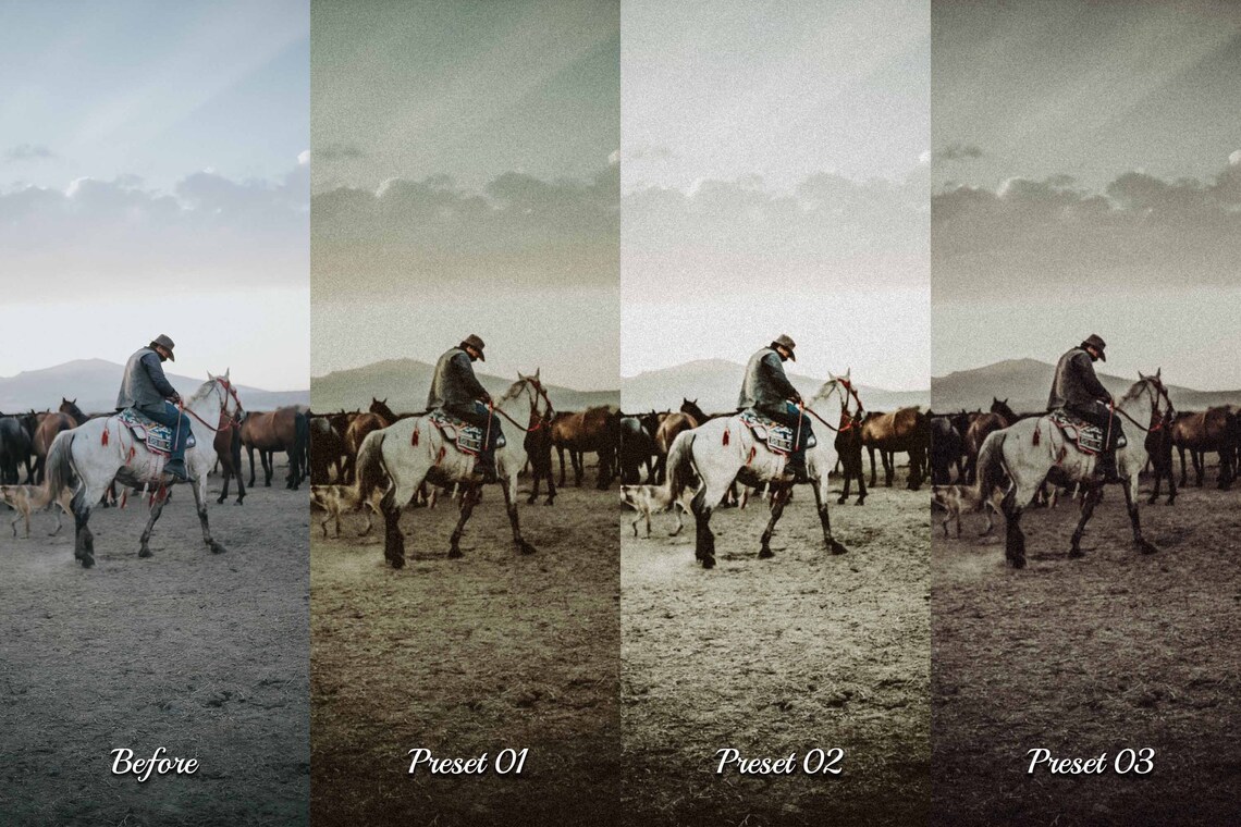 10 Spaghetti Western Lightroom Presets: Vintage Film Photography (XMP ...