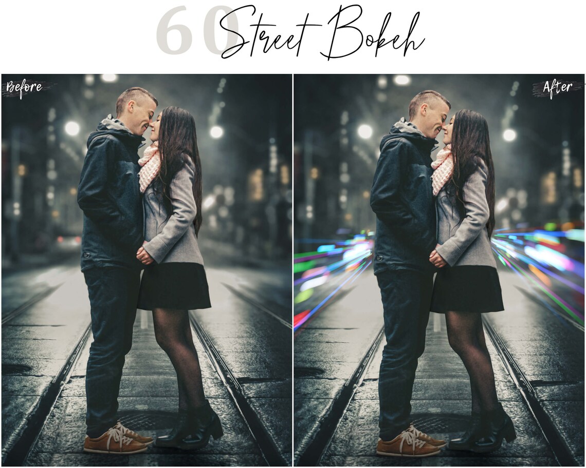60 Street Bokeh Lights Effect Photo Overlays Street Overlay - Etsy