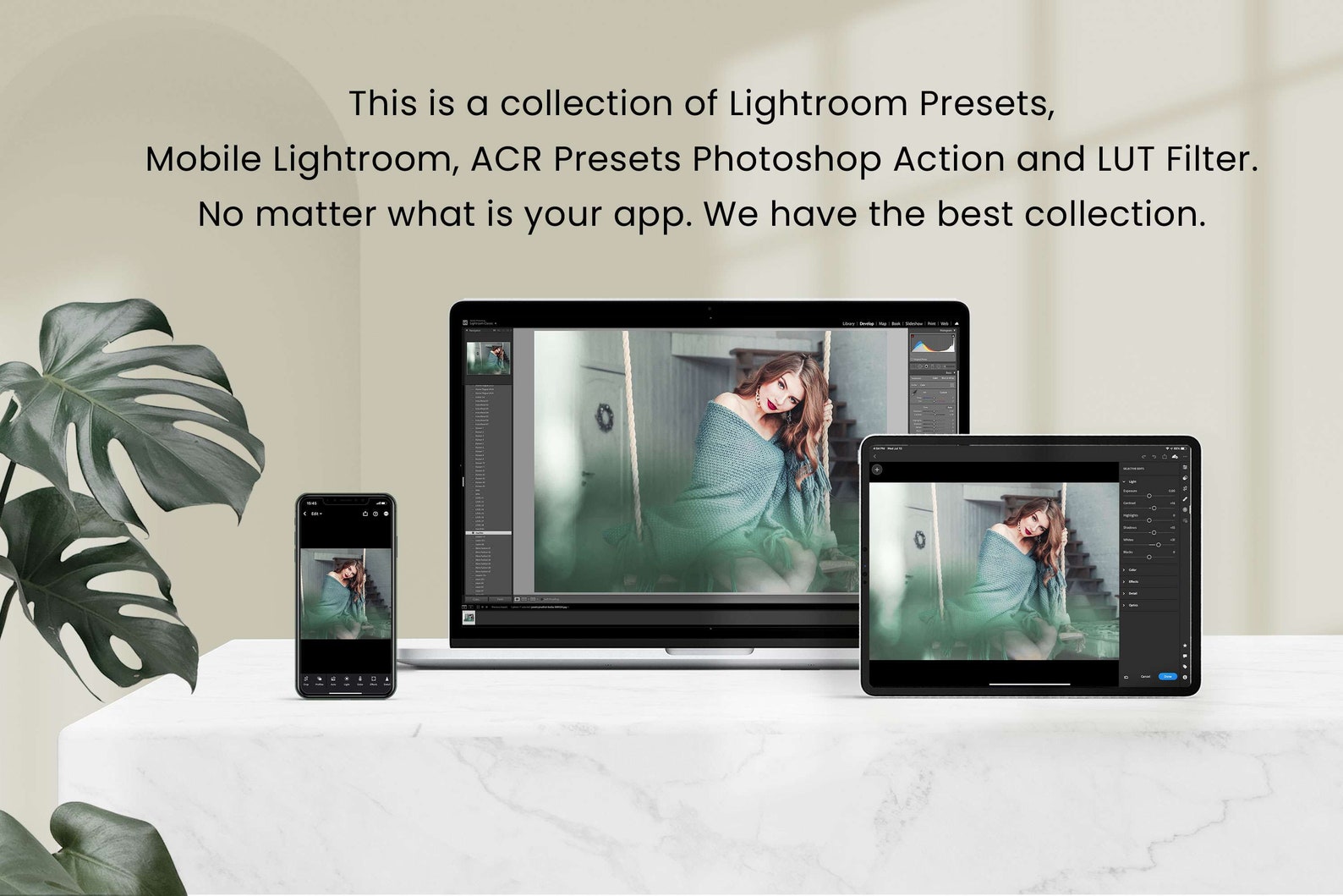 Shades of Green Photoshop Actions Lightroom Presets Mobile | Etsy