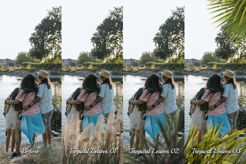 75 Tropical Leaves Overlays for Photoshop Green Branches - Etsy