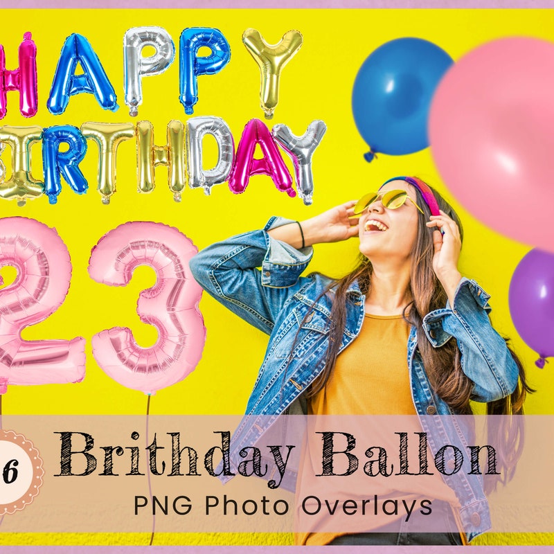 Balloon Overlay - Etsy