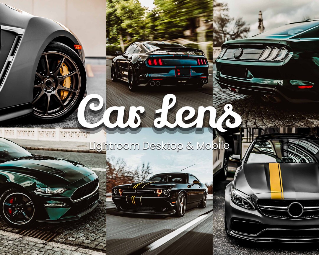 35 Car Lens Lightroom Presets & Mobile Filters With Sports, HDR, and ...