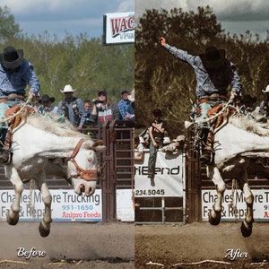 16 Cowboy Lightroom Presets: Vintage Western Photography Filters - Etsy