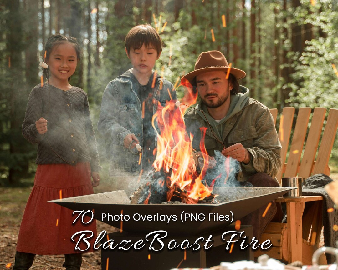 70 Blazeboost Fire Photoshop Overlays, Enhance Night Shots, Campfire ...