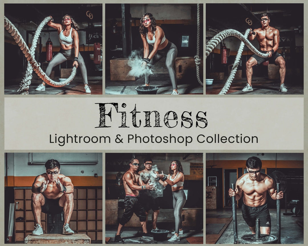 Fitness Lightroom Mobile Presets Photoshop Instagram Filters Blogger ...