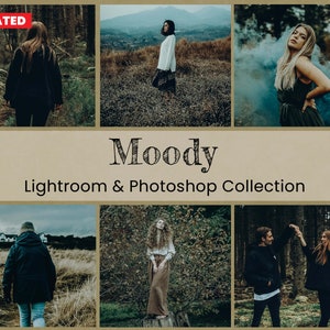 Moody Lightroom Mobile Presets Photoshop Filters Instagram - Etsy