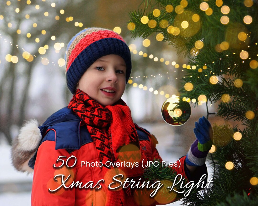 50 Xmas String Light Overlays, Transform Your Festive Photography With ...