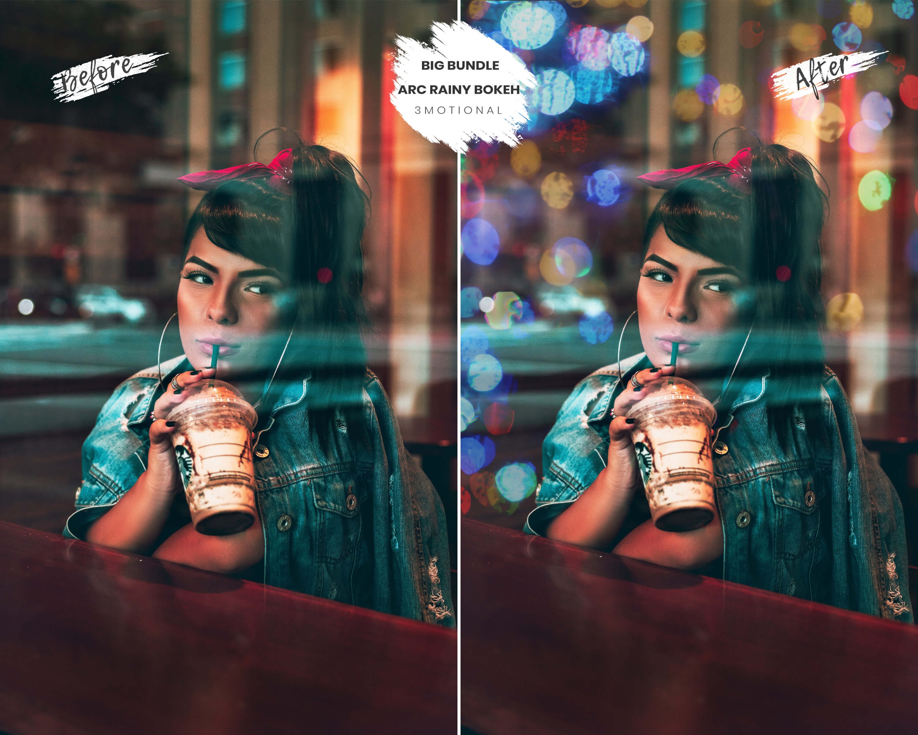 120 ARC Rainy Bokeh Effect Photo Overlays Different Overlay | Etsy