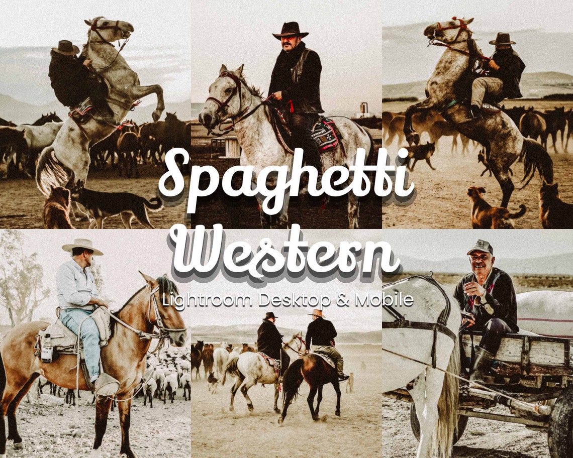 10 Spaghetti Western Lightroom Presets: Vintage Film Photography (XMP ...