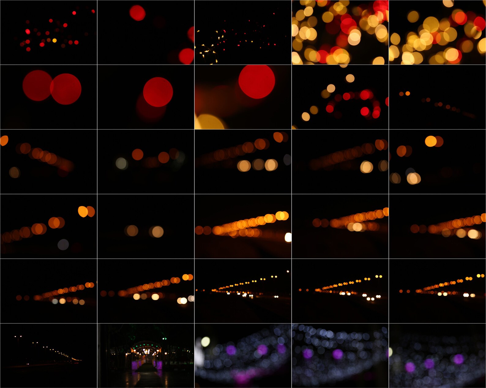 90 Urban Bokeh Overlays Lights Effect Photo Overlays | Etsy