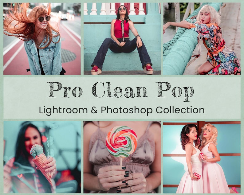 10 Pro Clean Pop Lightroom Presets Desktop Lightroom Mobile | Etsy