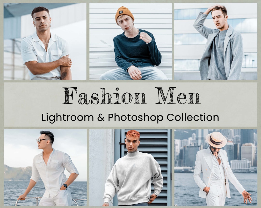 Fashion Men Lightroom Mobile Presets Photoshop Filters Instagram Trendy ...