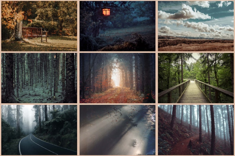 Digital Oil Painting Photoshop Drawing Background & Backdrop - Etsy