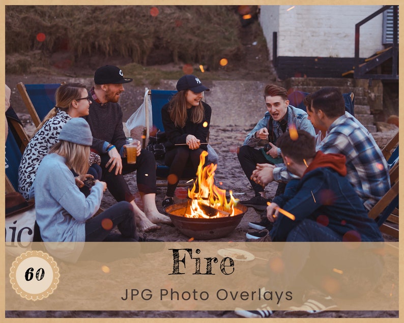 Fire Sparkle Digital Overlays Backdrops Background Photoshop | Etsy