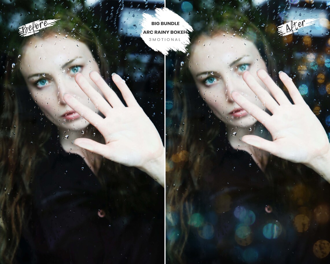 120 ARC Rainy Bokeh Effect Photo Overlays Different Overlay | Etsy