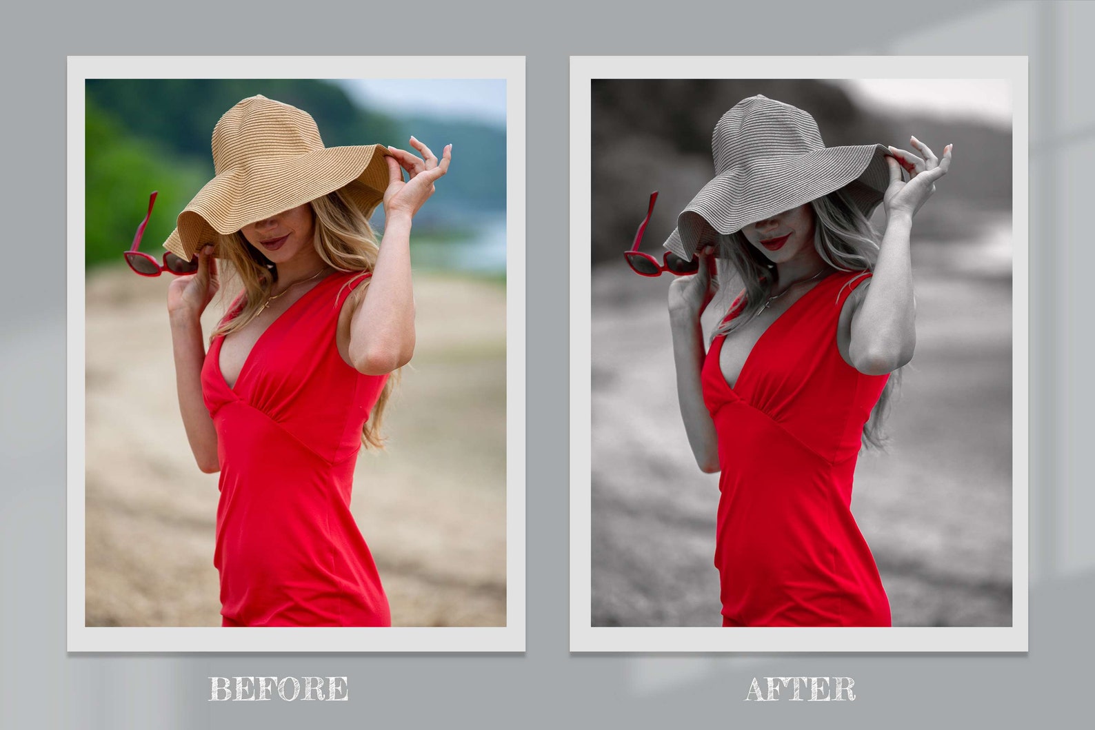 12 Lady in Color Photoshop Actions Monocolor Lightroom - Etsy
