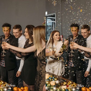 45 Confetti Popper Party Overlays Realistic High-quality PNG - Etsy