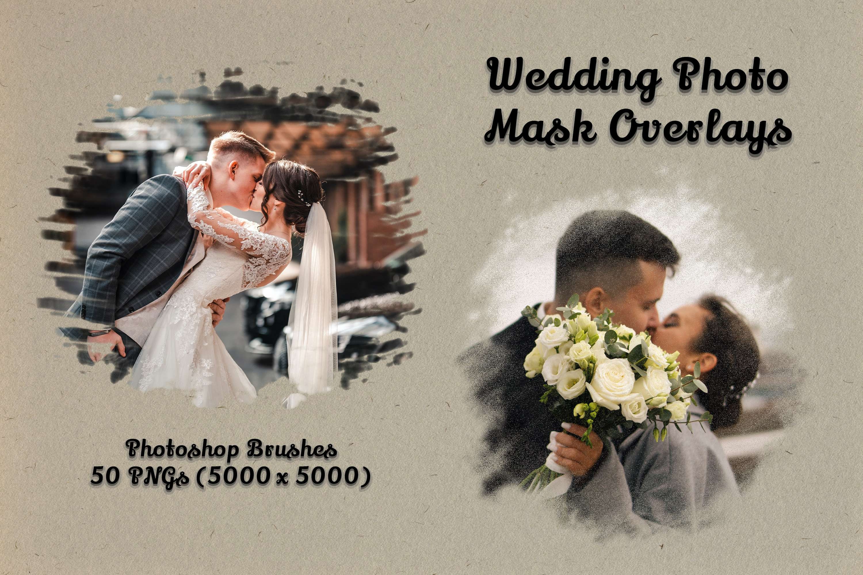 50 Wedding Photo Mask Overlays: Watercolor Effects & Textures (PNG) - Etsy