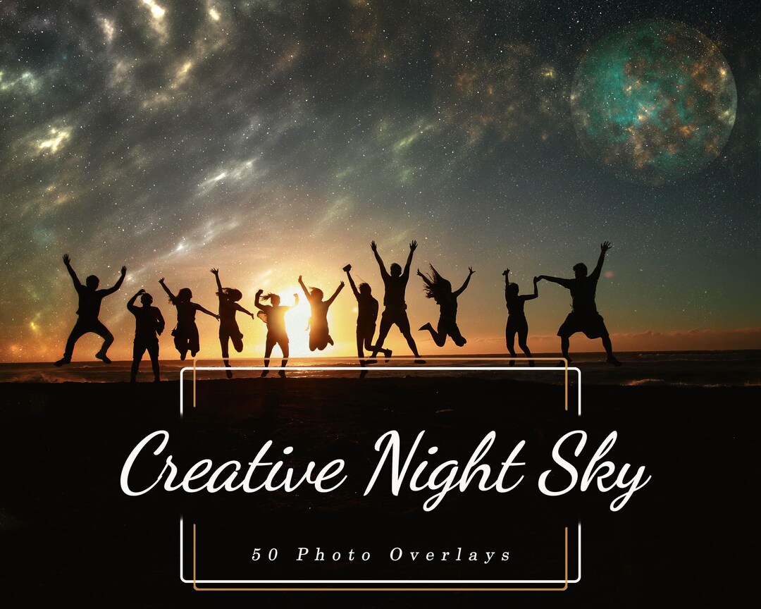 50 Creative Night Sky, Add Starry Sky to Photo, Moon Overlays, Stars ...