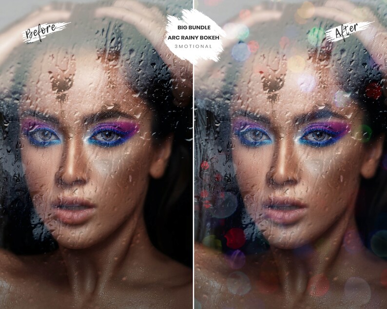 120 ARC Rainy Bokeh Effect Photo Overlays Different Overlay - Etsy