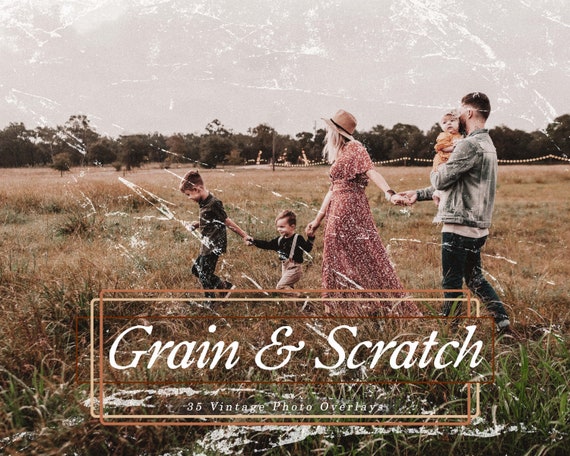 35 Vintage Grain Scratch Photo Overlays Retro Overlay Textures - Etsy