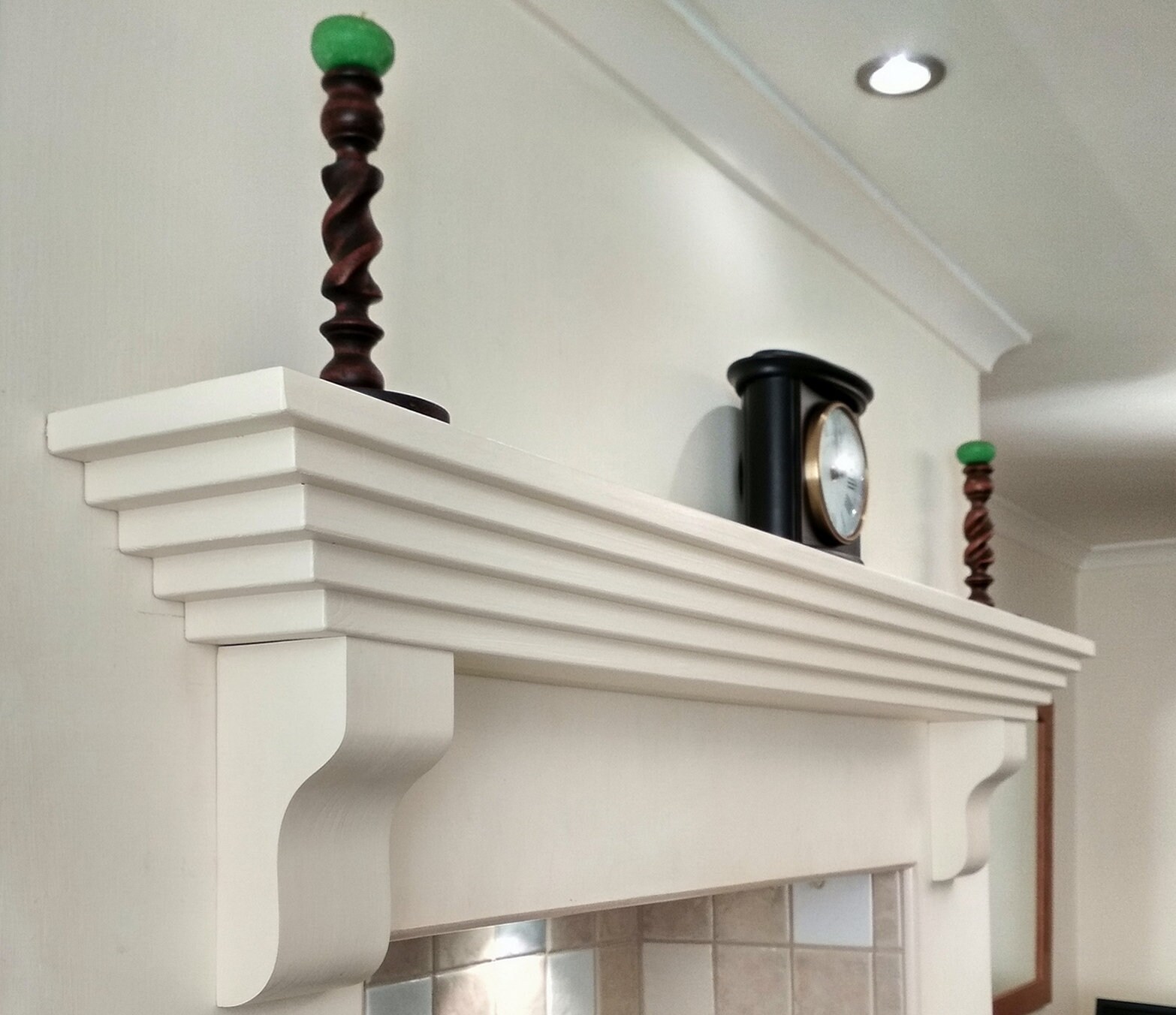 MODERN Style Mantel Shelf With or Without Corbels, Solid Pine Wood ...