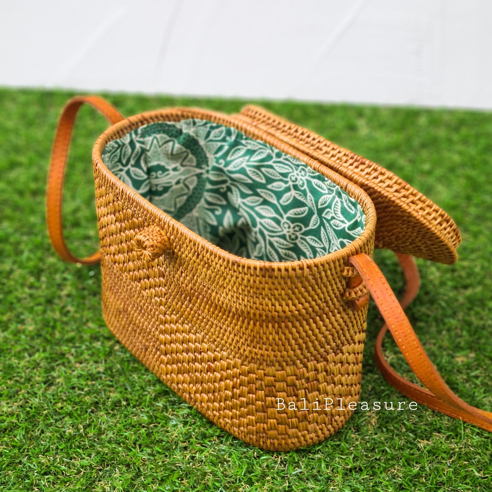 Trapeze Rattan Bag Bali Bag Straw Bag Handwoven Shoulder - Etsy