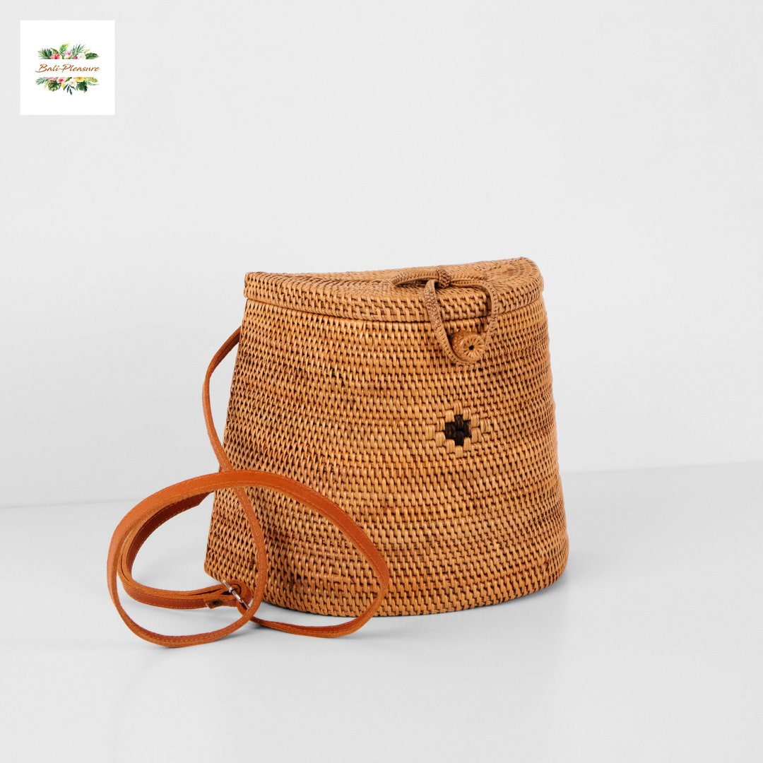 Rattan Backpack Bali Bag Straw Bag Handwoven Beach Bag Boho Summer ...