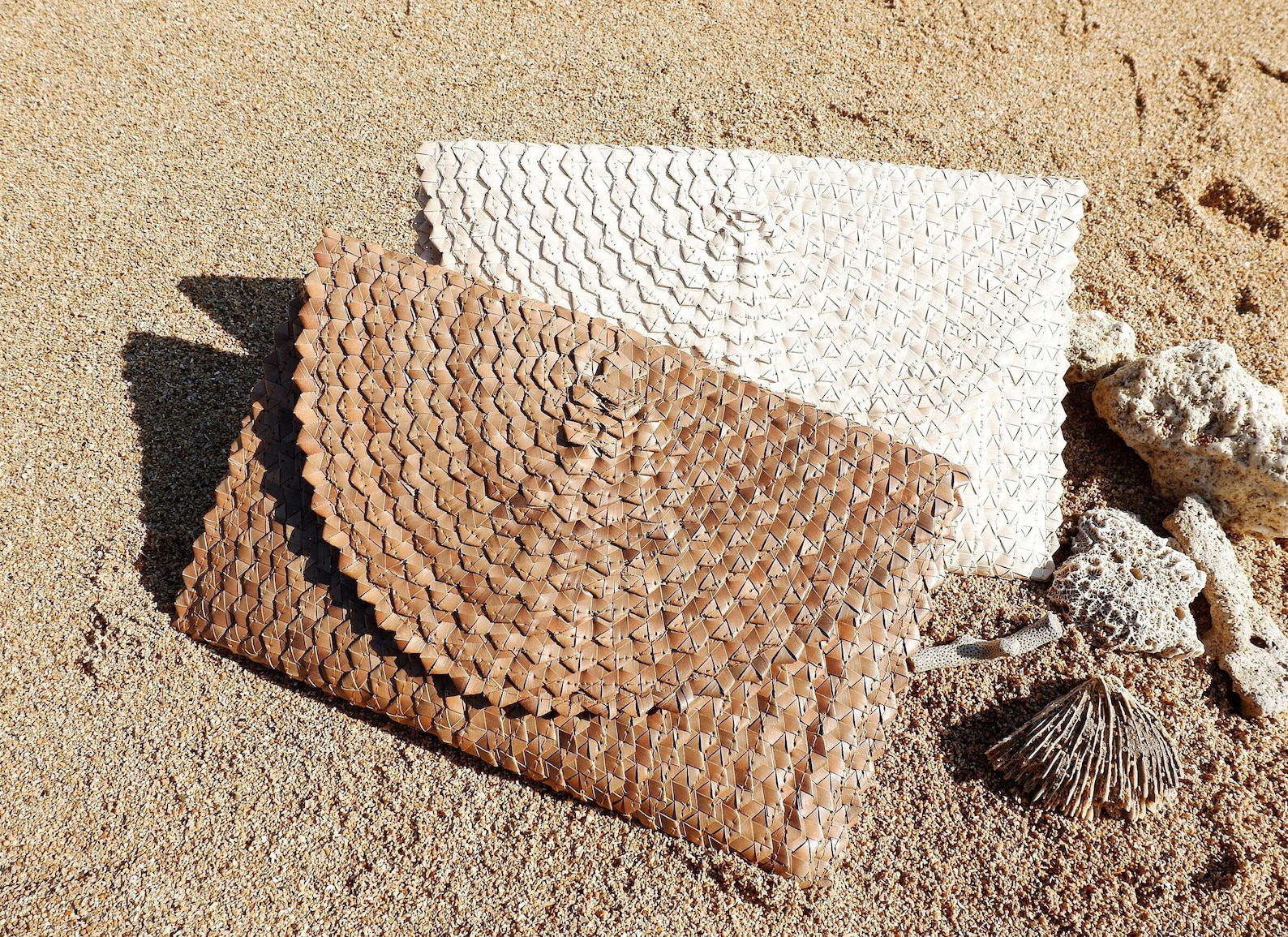 Straw Clutch - Bali Bag - Women Handmade Rattan Bag - Bohemian Handbag ...