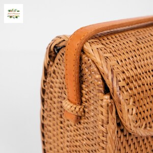 Rattan Bag With Wallet Model Bali Bag Straw Bag for Women Handwoven ...