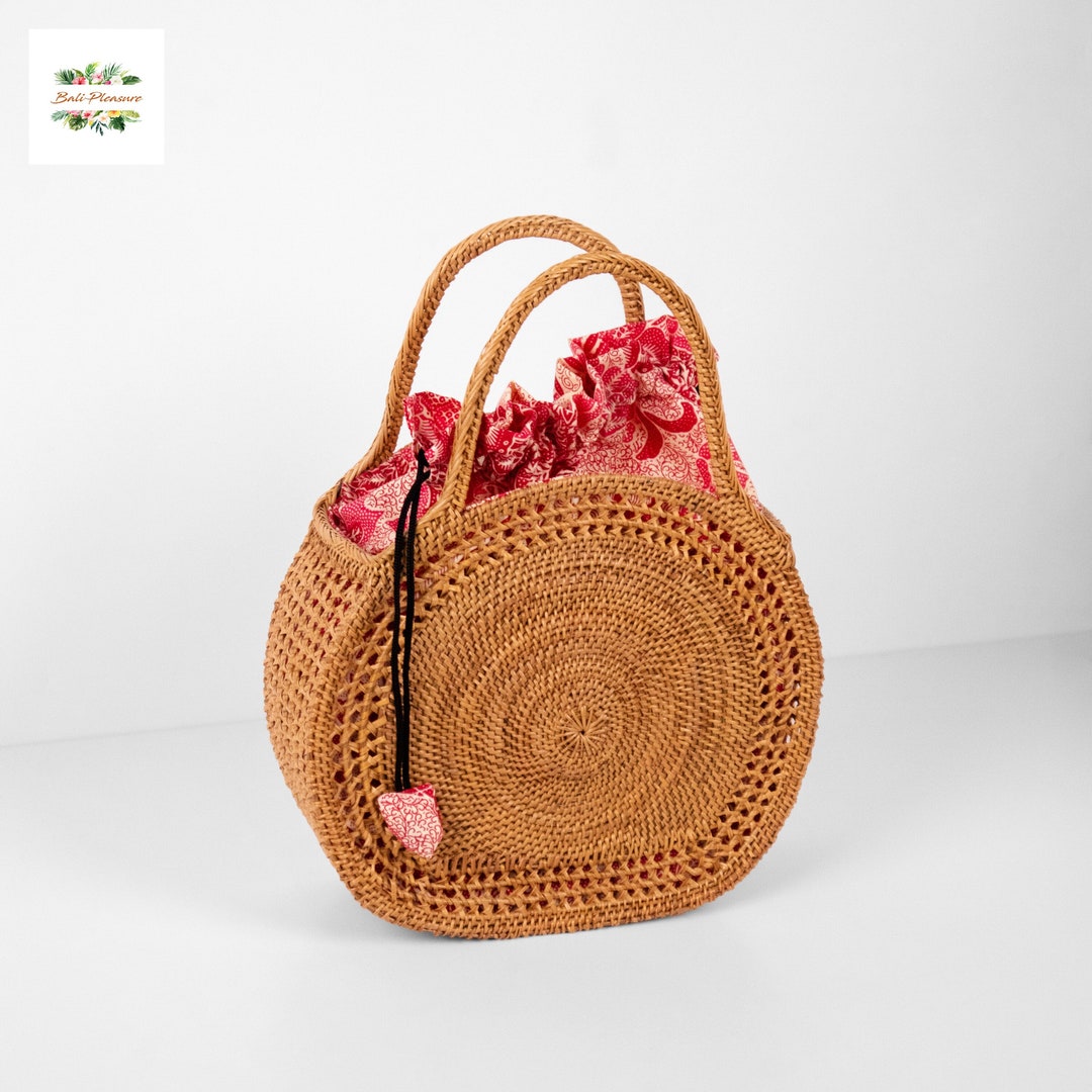 Snail Rattan Bag - Bali Bag - Straw Bag - Handmade Beach Bag - Women ...
